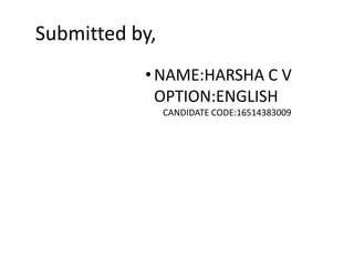 Powerpoint harsha | PPT