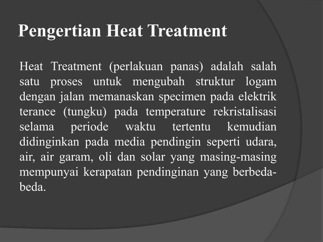 heat treatment | PPTX