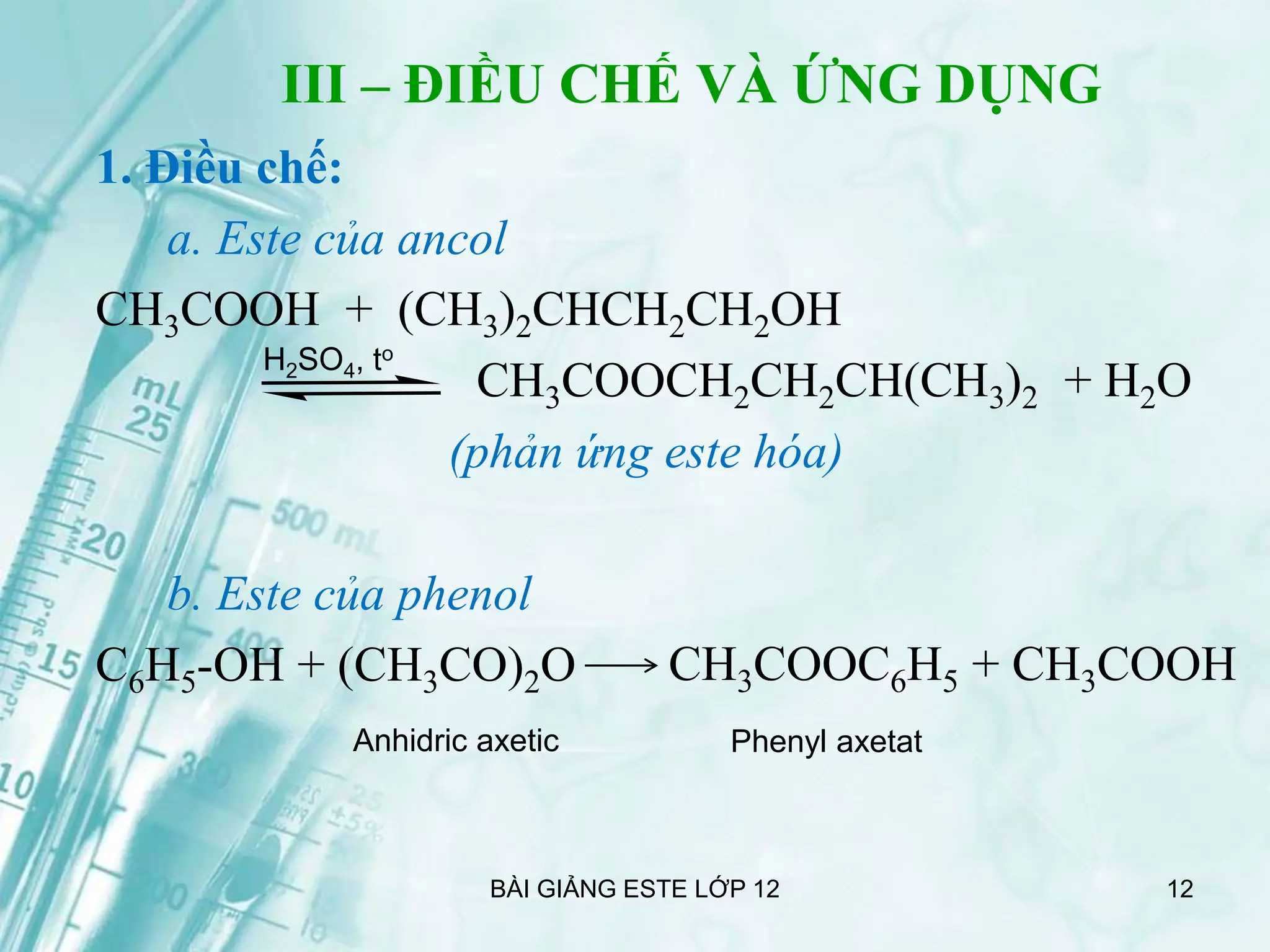 Powerpoint Hoá 12 Tiết 02. Este.ppt