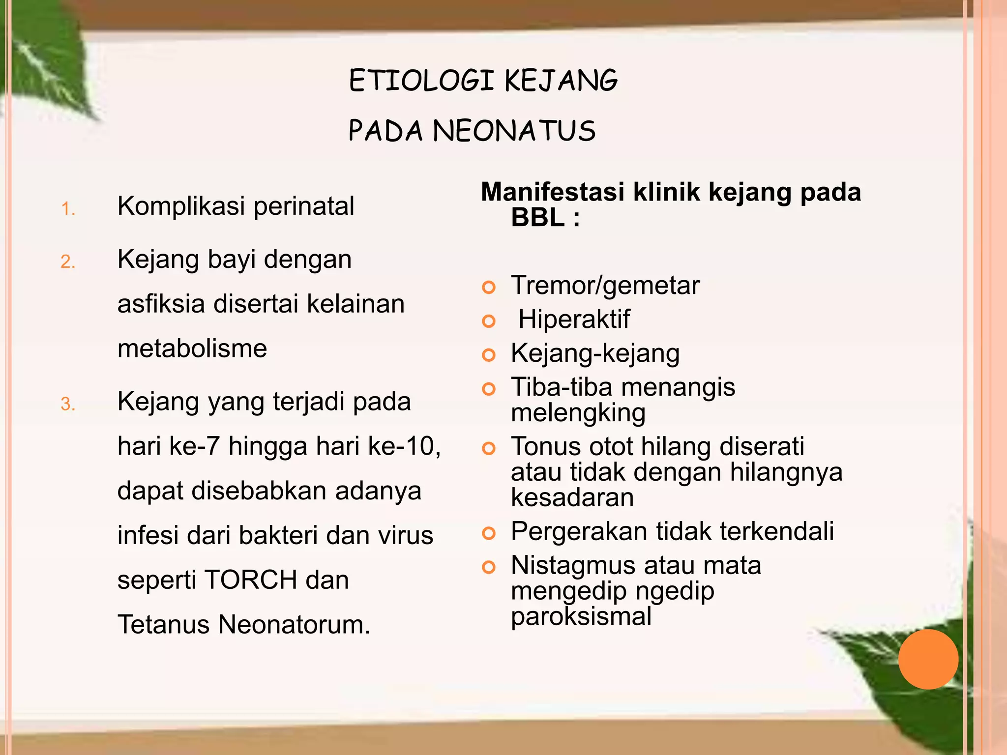 kejang neonatus | PPTX