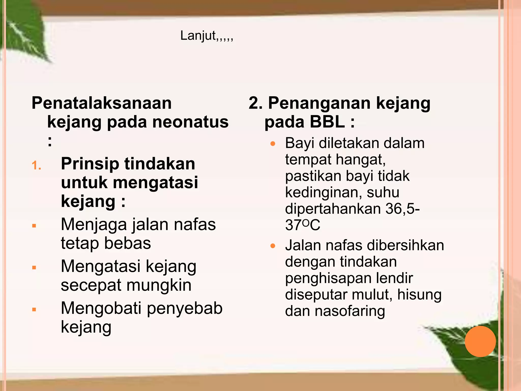 kejang neonatus | PPTX