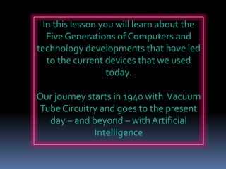 Generations of Computer | PPT