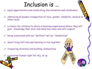 Powerpoint inclusion in the classroom final nancy schwarz english 2 ...