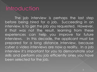 Preparing Yourself for a Job Interview | PPTX