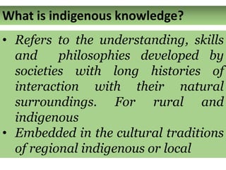 Powerpoint indigenous science | PPTX