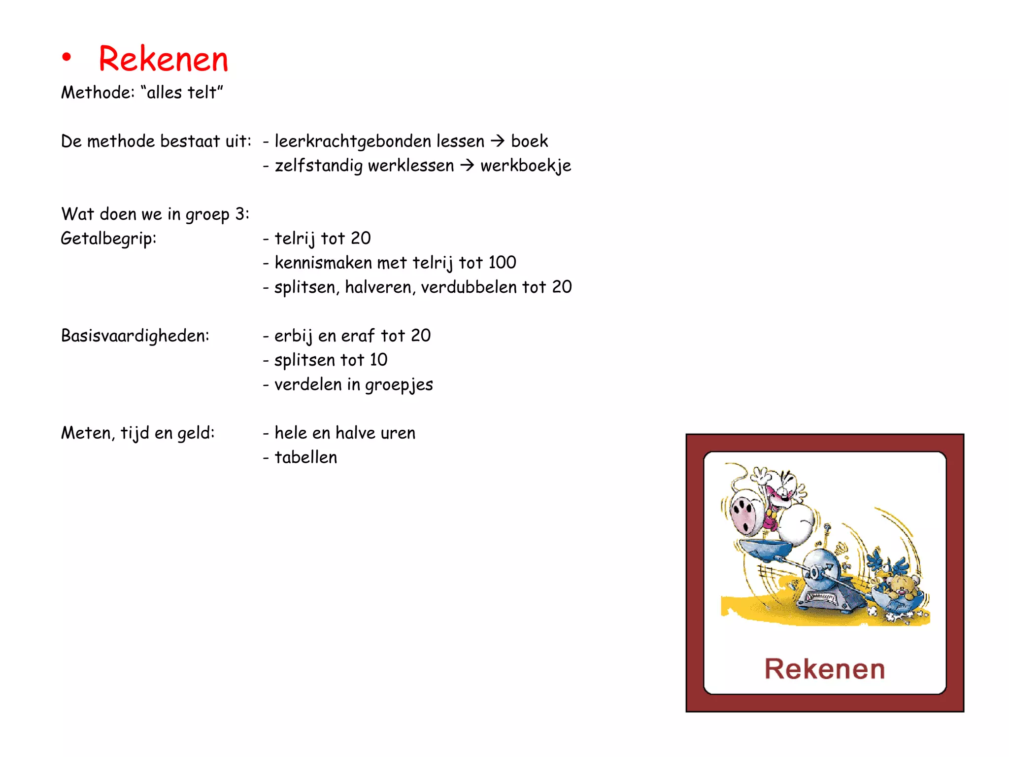 Informatieavond groep 3 | PPT | Education