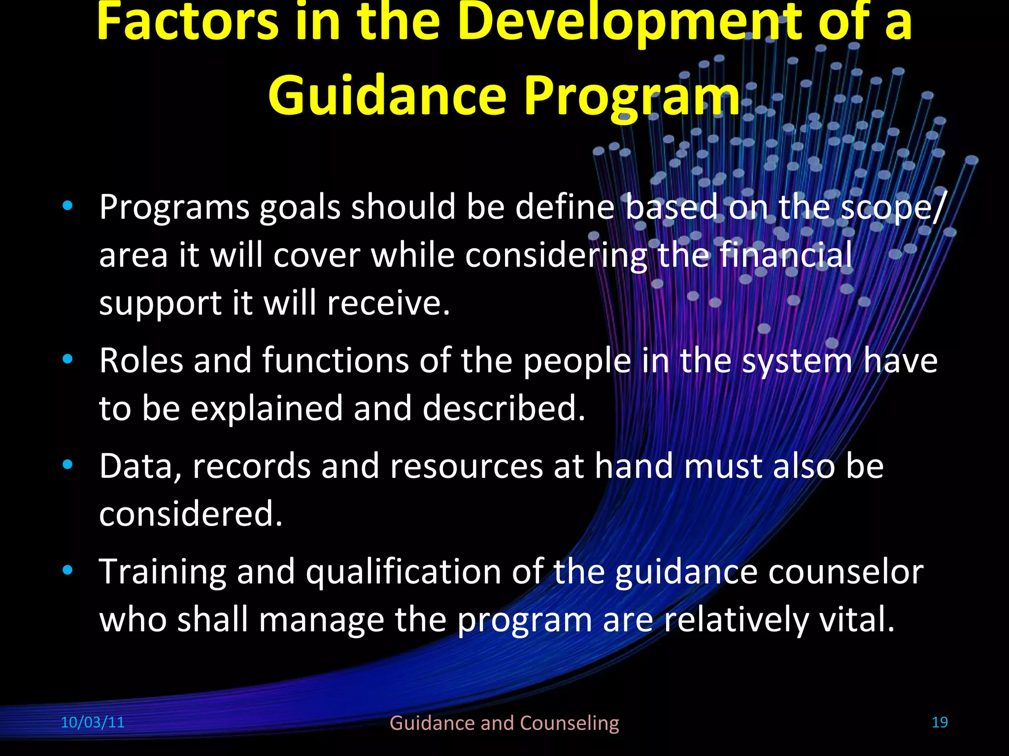 Organization and Administration in Guidance | PPT