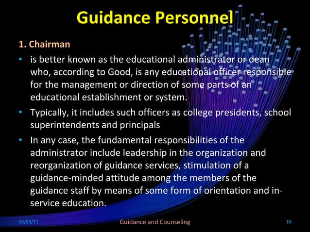 Organization and Administration in Guidance | PPT