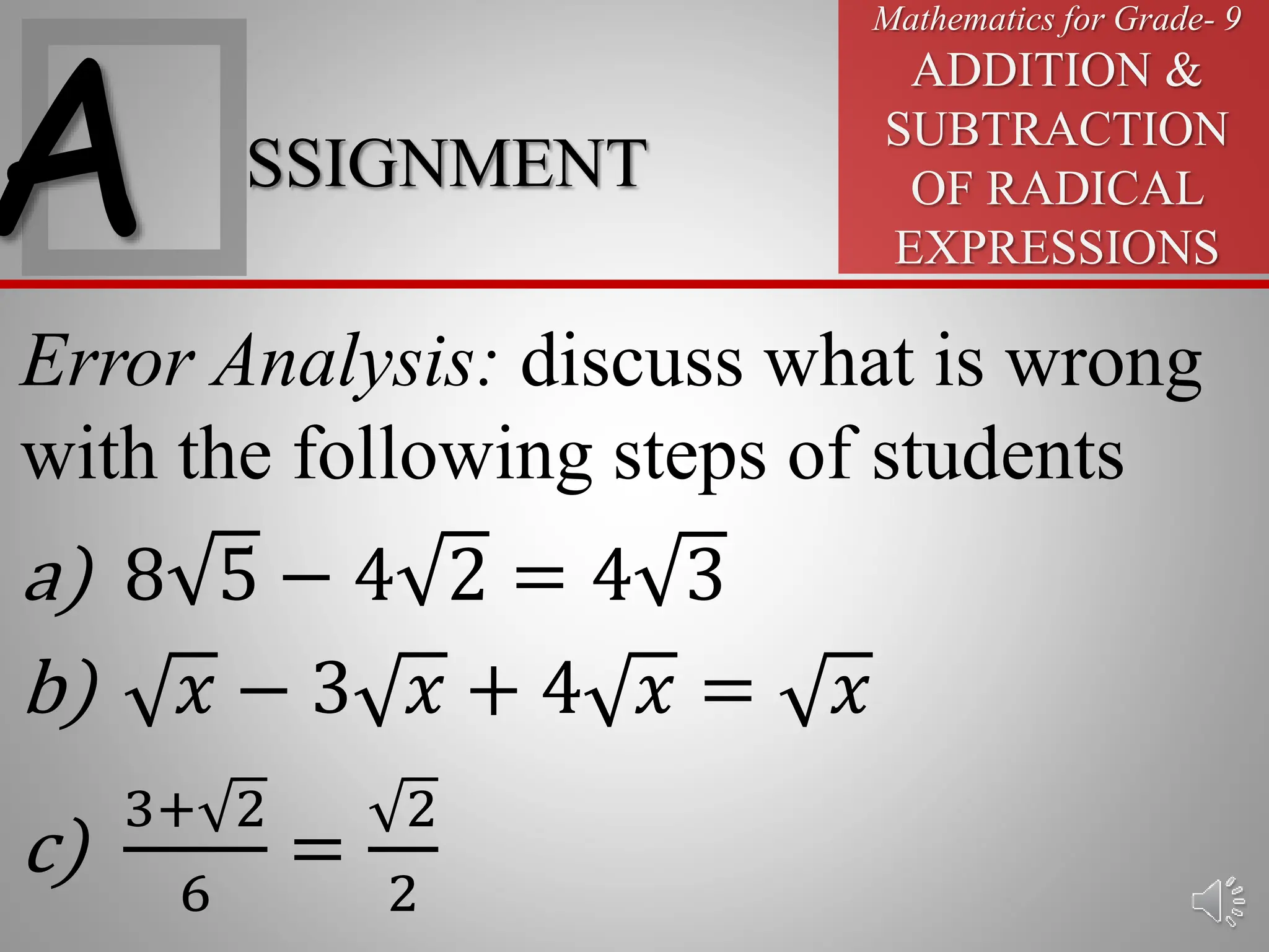 powerpoint in radicals for grade 9 .pptx