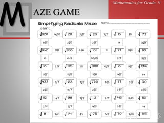 powerpoint in radicals for grade 9 .pptx