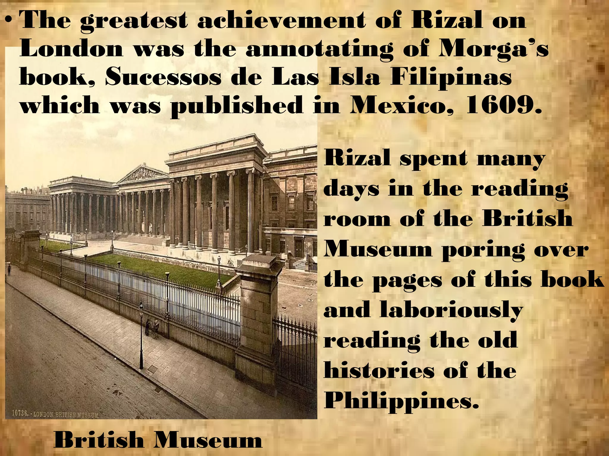Chapter 14: Rizal in London | PPT