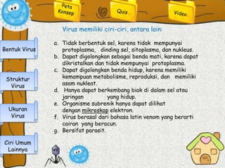 Power point interaktif ciri ciri virus medtek | PPSX