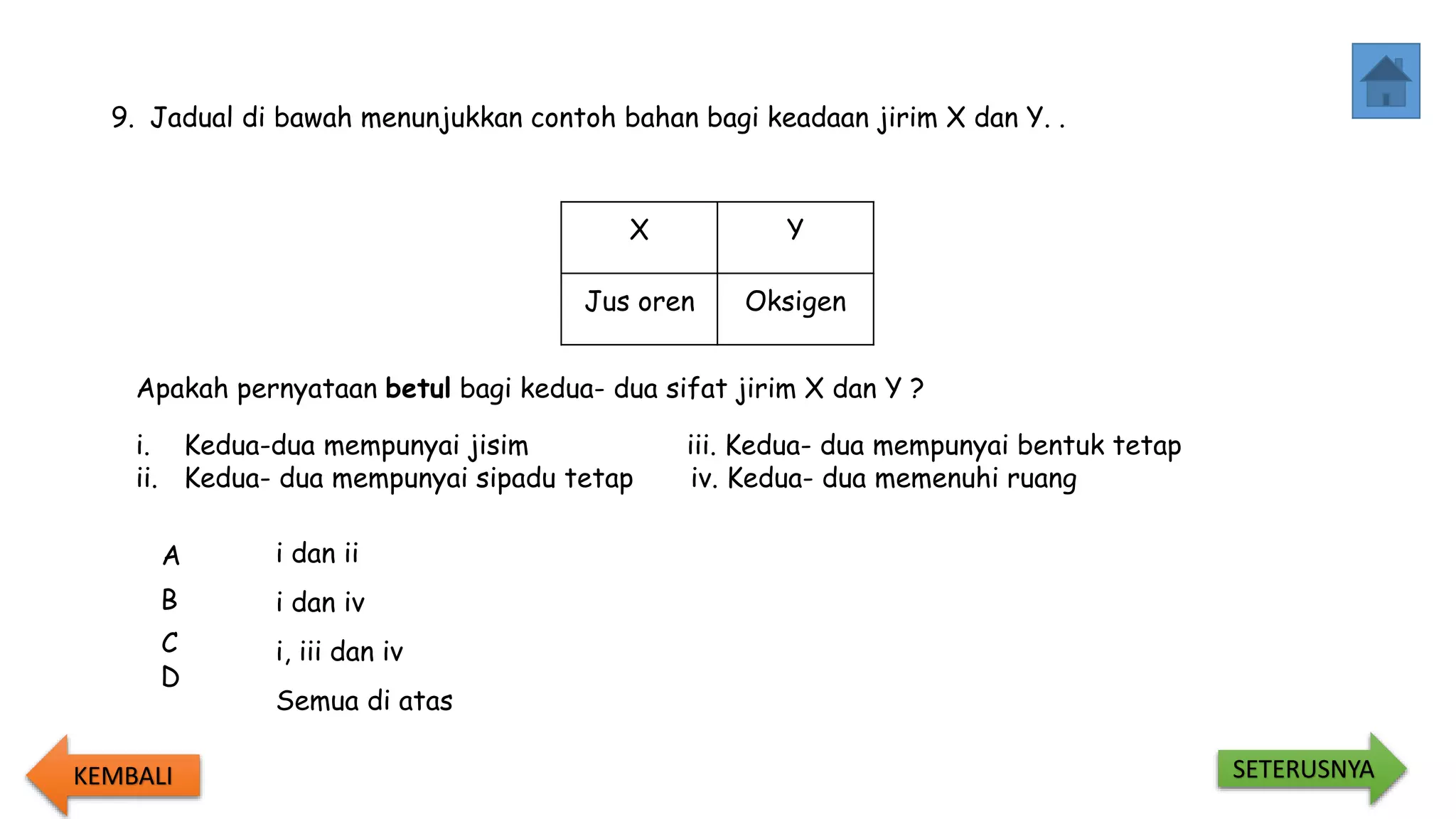 Powerpoint interaktif- sifat- sifat jirim tahun 5 | PPTX