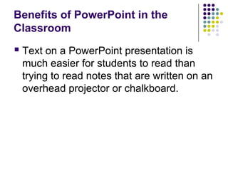 Power point in the classroom | PPTX