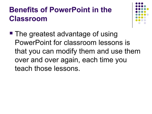 Power point in the classroom | PPTX