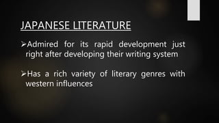 Introduction to Japanese Literature | PPTX
