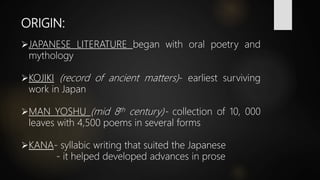 Introduction to Japanese Literature | PPTX