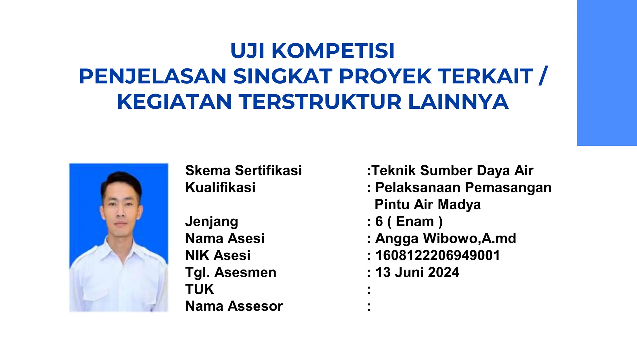 Power Point Jenjang 6 Pelaksana Pemasangan Pintu ( Angga Wibowo ).pptx
