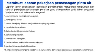 Power Point Jenjang 6 Pelaksana Pemasangan Pintu ( Angga Wibowo ).pptx