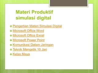 Simulasi Digital | PPTX