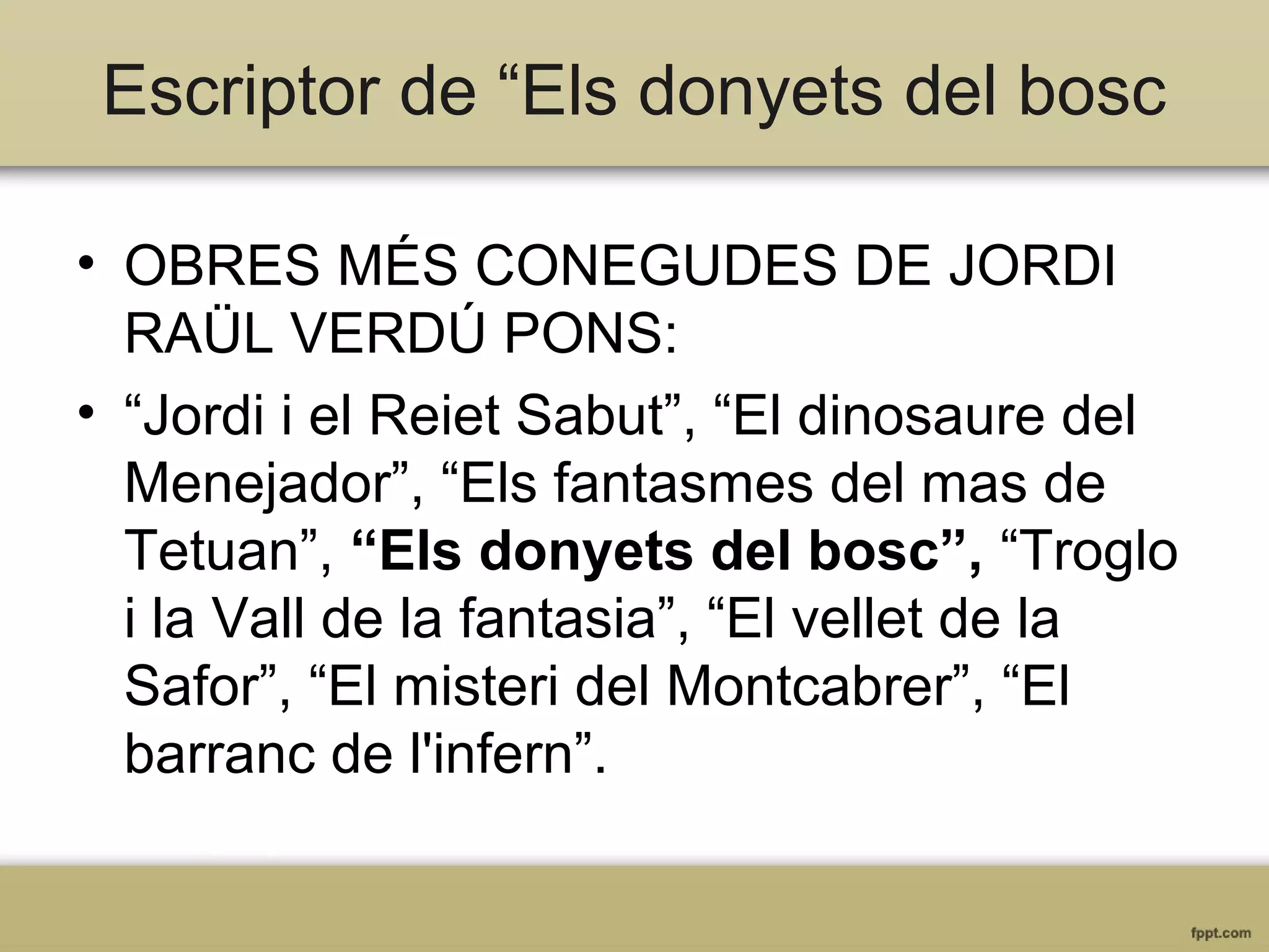 Power point jordi raül verdú | PPT