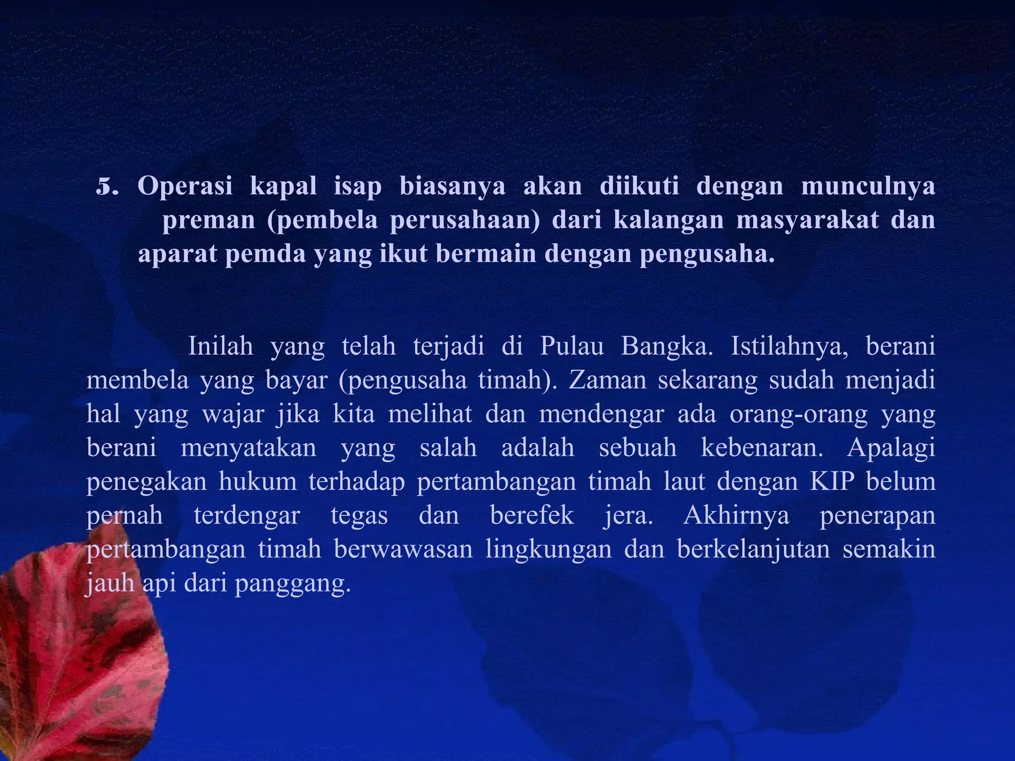 Powerpoint kapal isap penambang timah | PPT