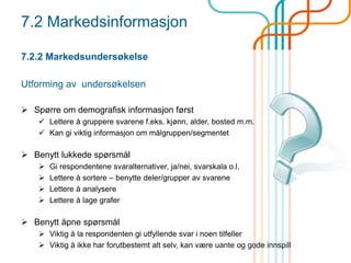 OPPSTART Powerpoint kapittel 7.2 markedsinformasjon | PPTX
