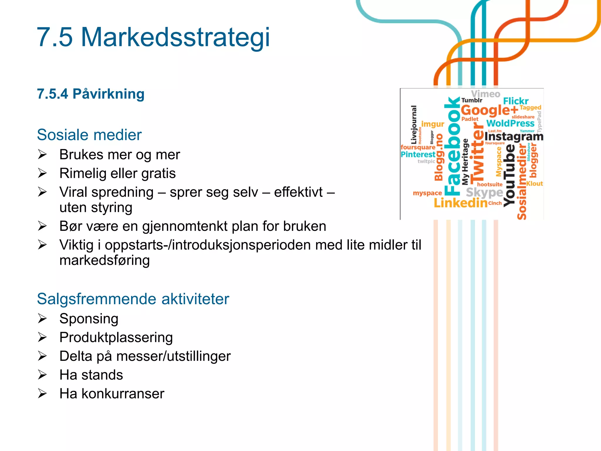 OPPSTART Powerpoint kapittel 7.5 markedsstrategi | PDF