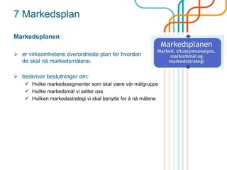 OPPSTART Powerpoint kapittel 7 markedsplan intro og 7.1 marked | PPTX
