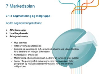 OPPSTART Powerpoint kapittel 7 markedsplan intro og 7.1 marked | PPTX