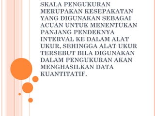 skala pengukuran | PPT