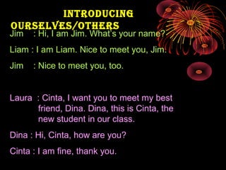 GREETINGS: how to introduce oneself and other people | PPT