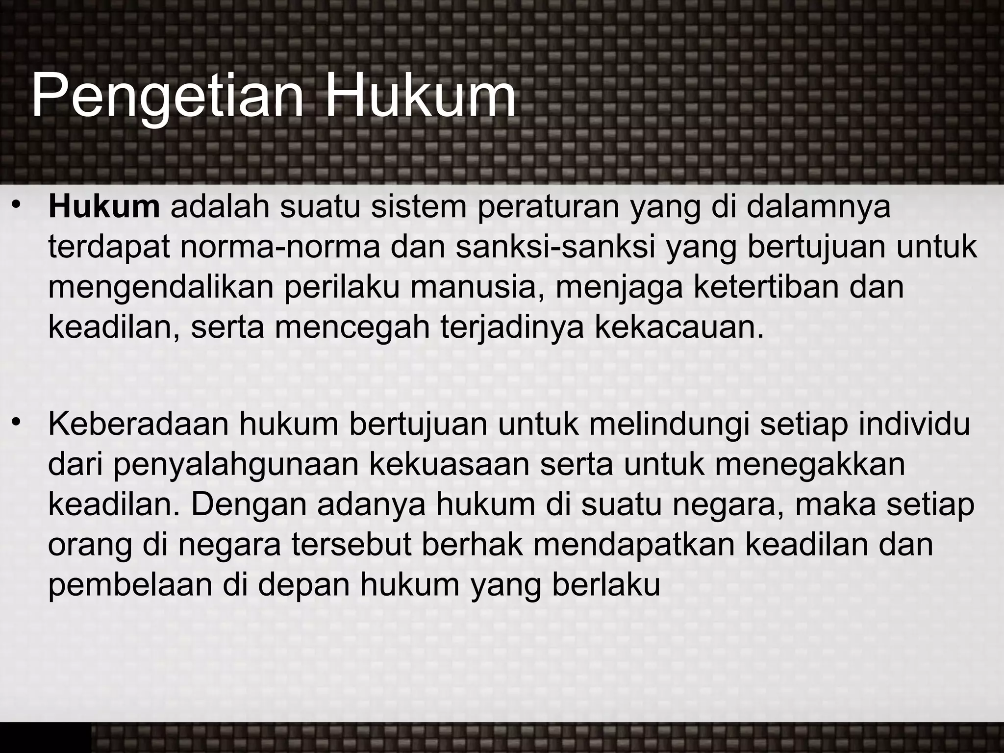 Sistem Hukum Indonesia Ppt 