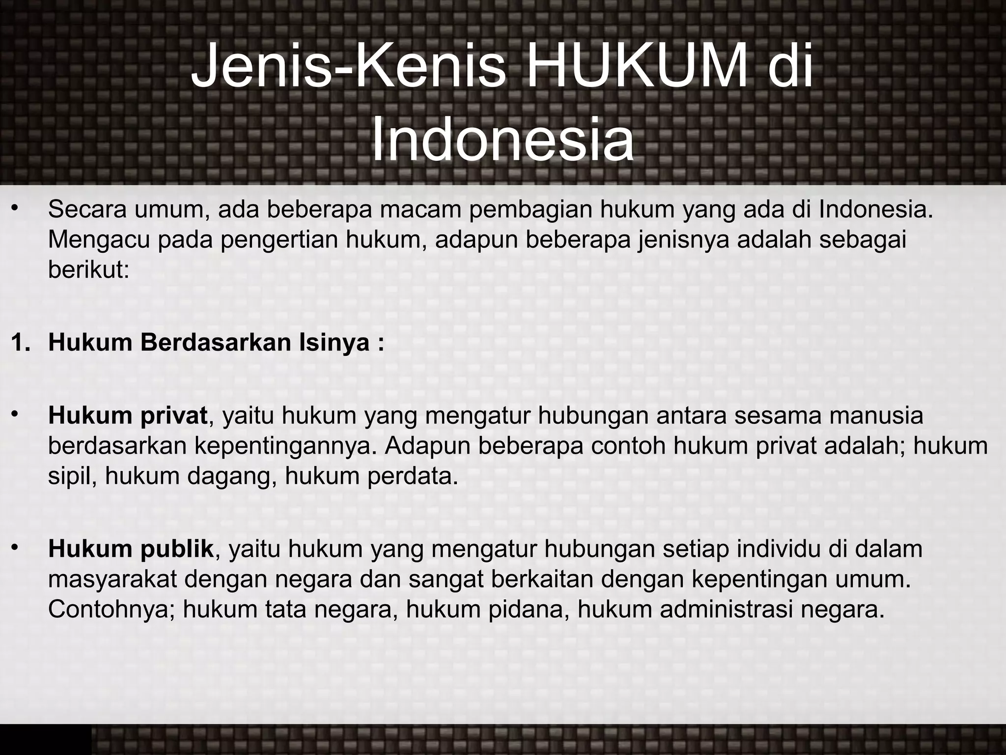 SIstem Hukum Indonesia | PPT