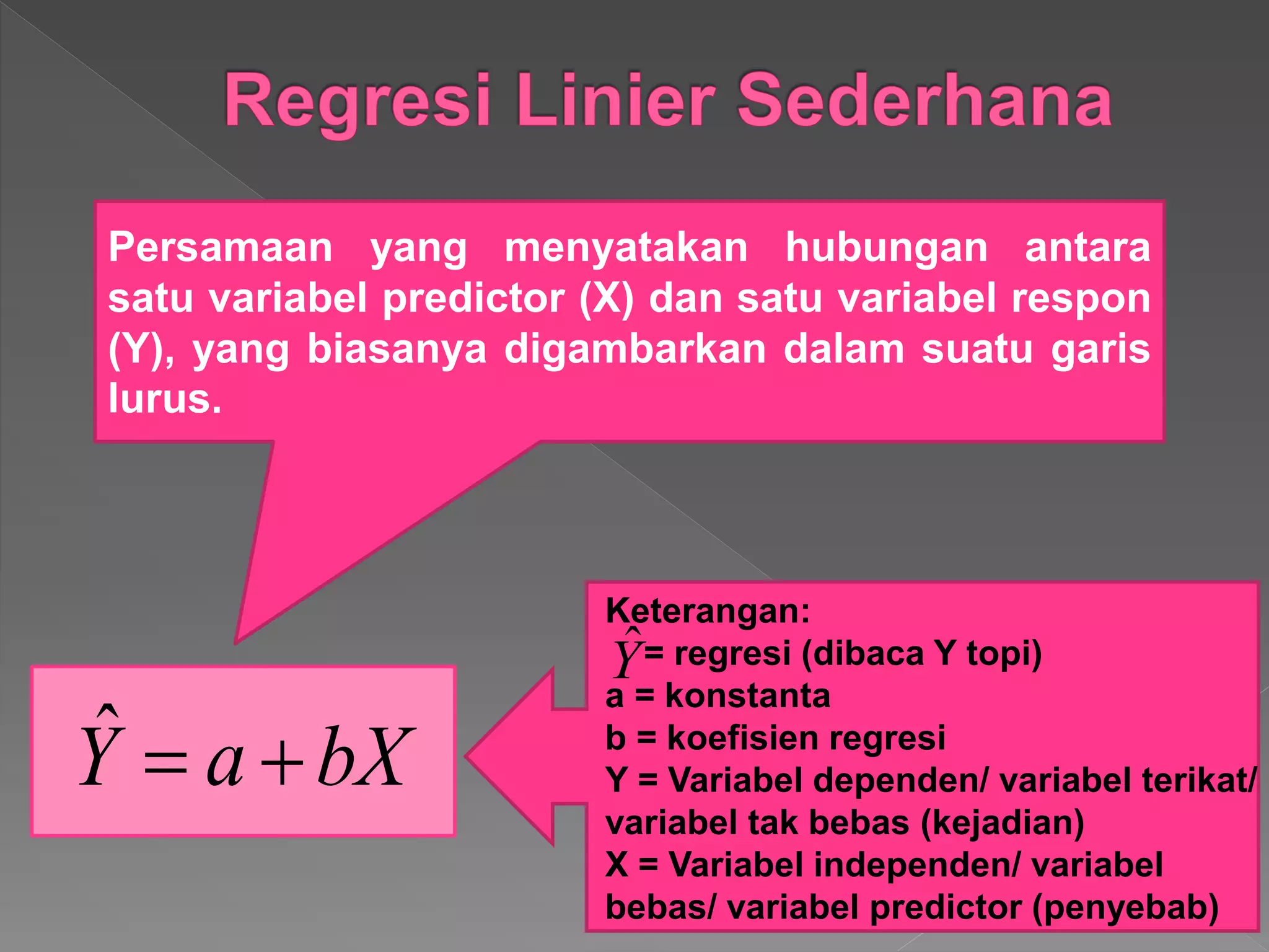 Analisis Regresi Sederhana | PPTX