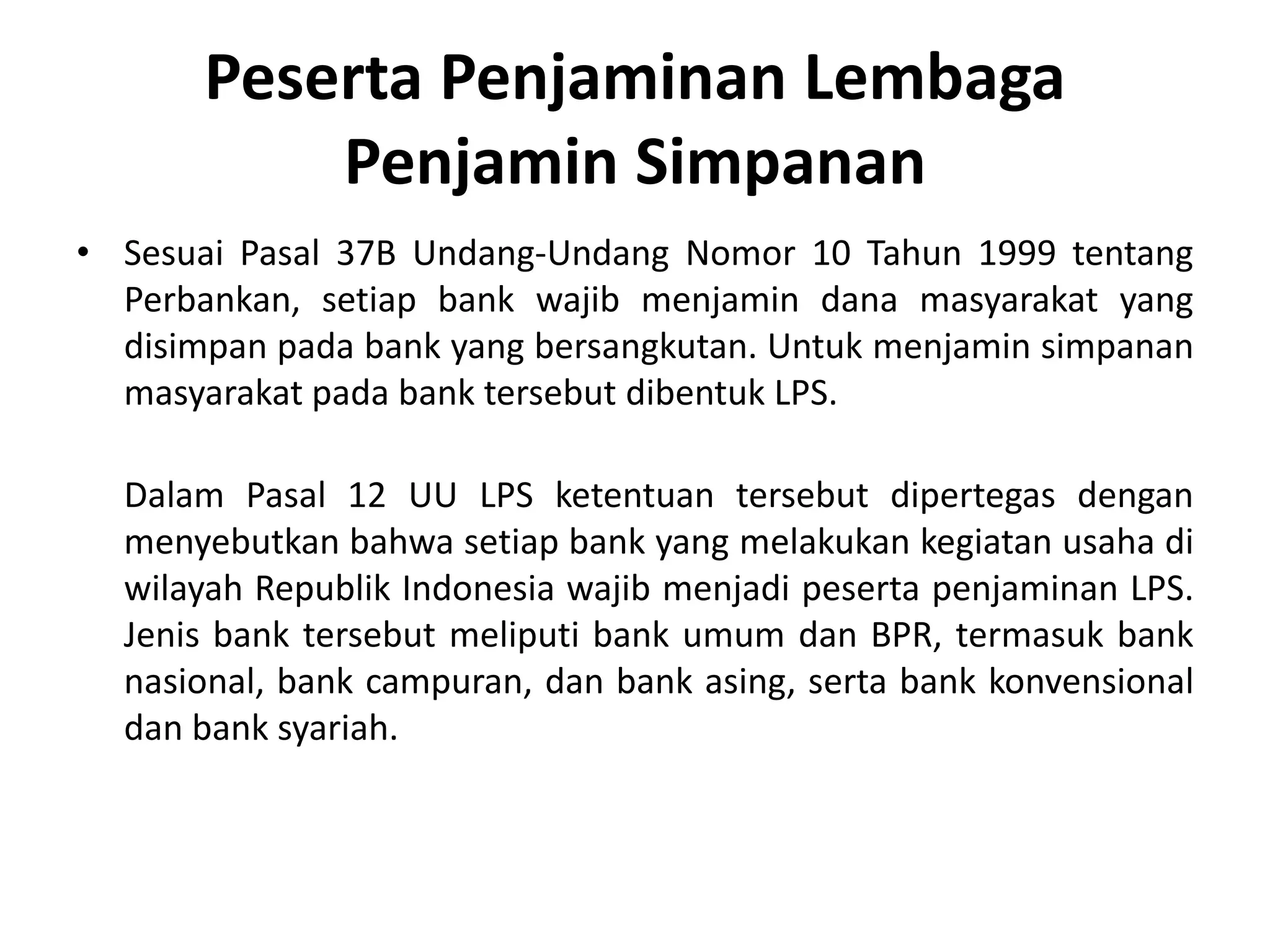 Power point kelompok 1 lembaga penjamin simpanan kelas e f pagi.ppt