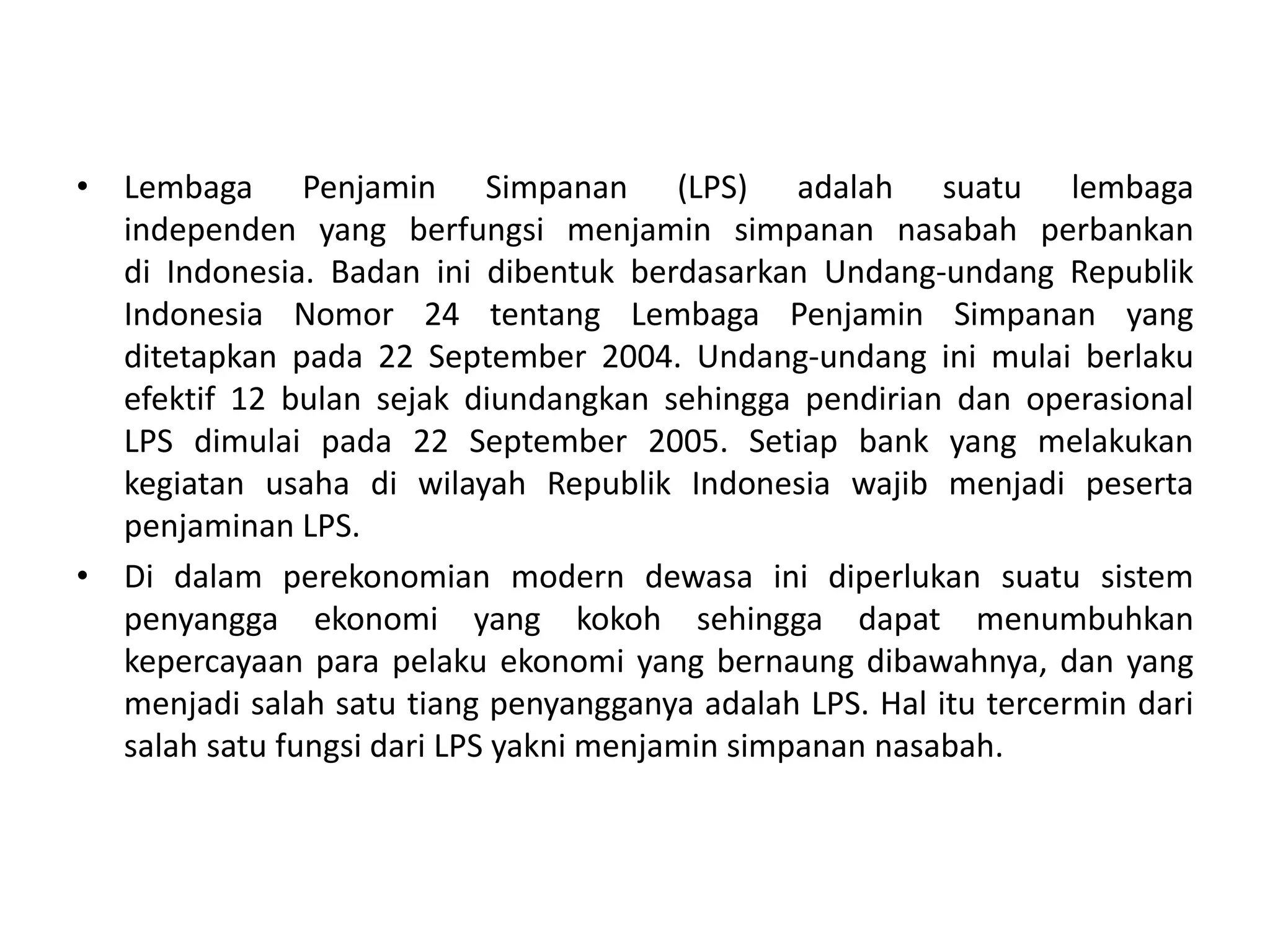 Power point kelompok 1 lembaga penjamin simpanan kelas e f pagi.ppt