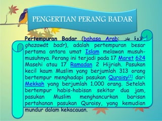 PERANG BADAR | PPTX