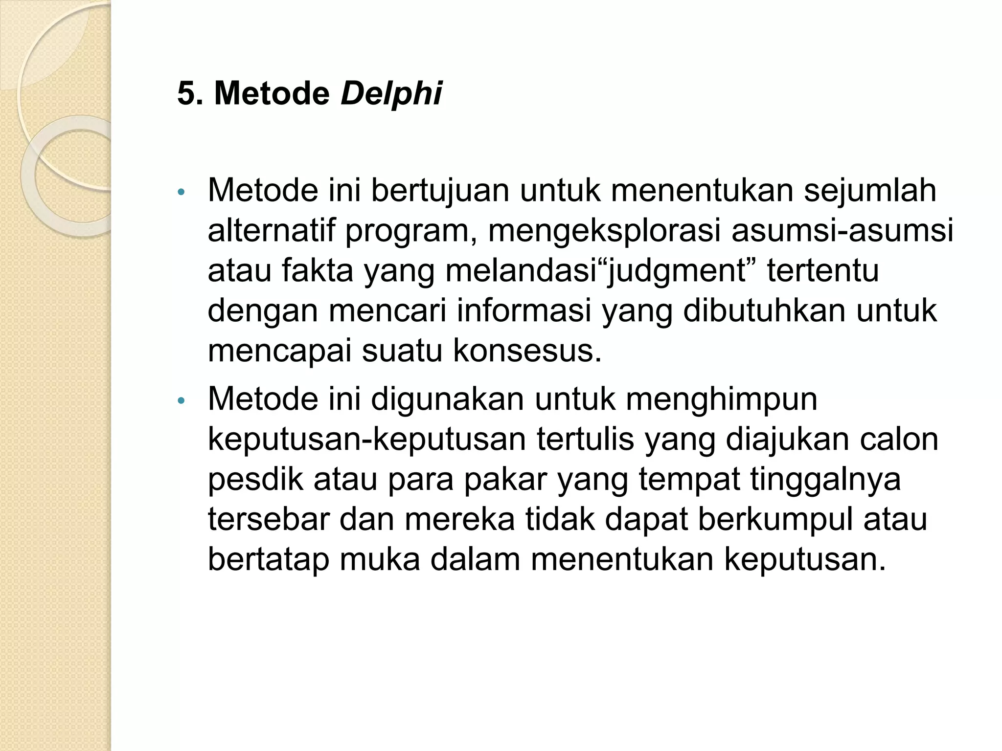 Power point kelompok metodologi perencanaan pendidikan | PPT