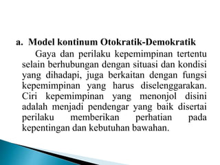 Power point kepemimpinan | PPTX