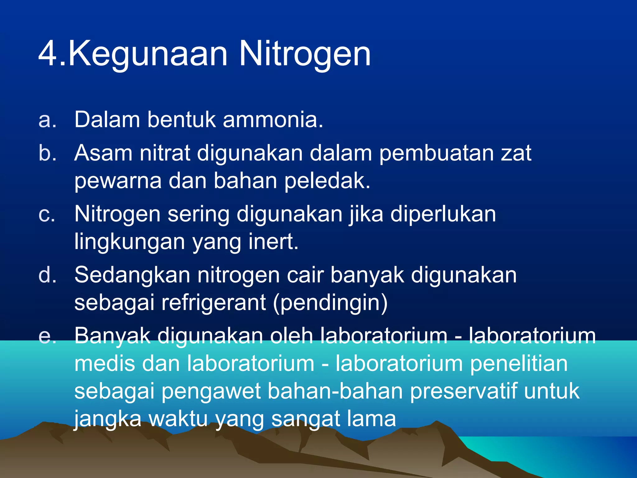 Power point kimia nitrogen dan oksigen | PPT