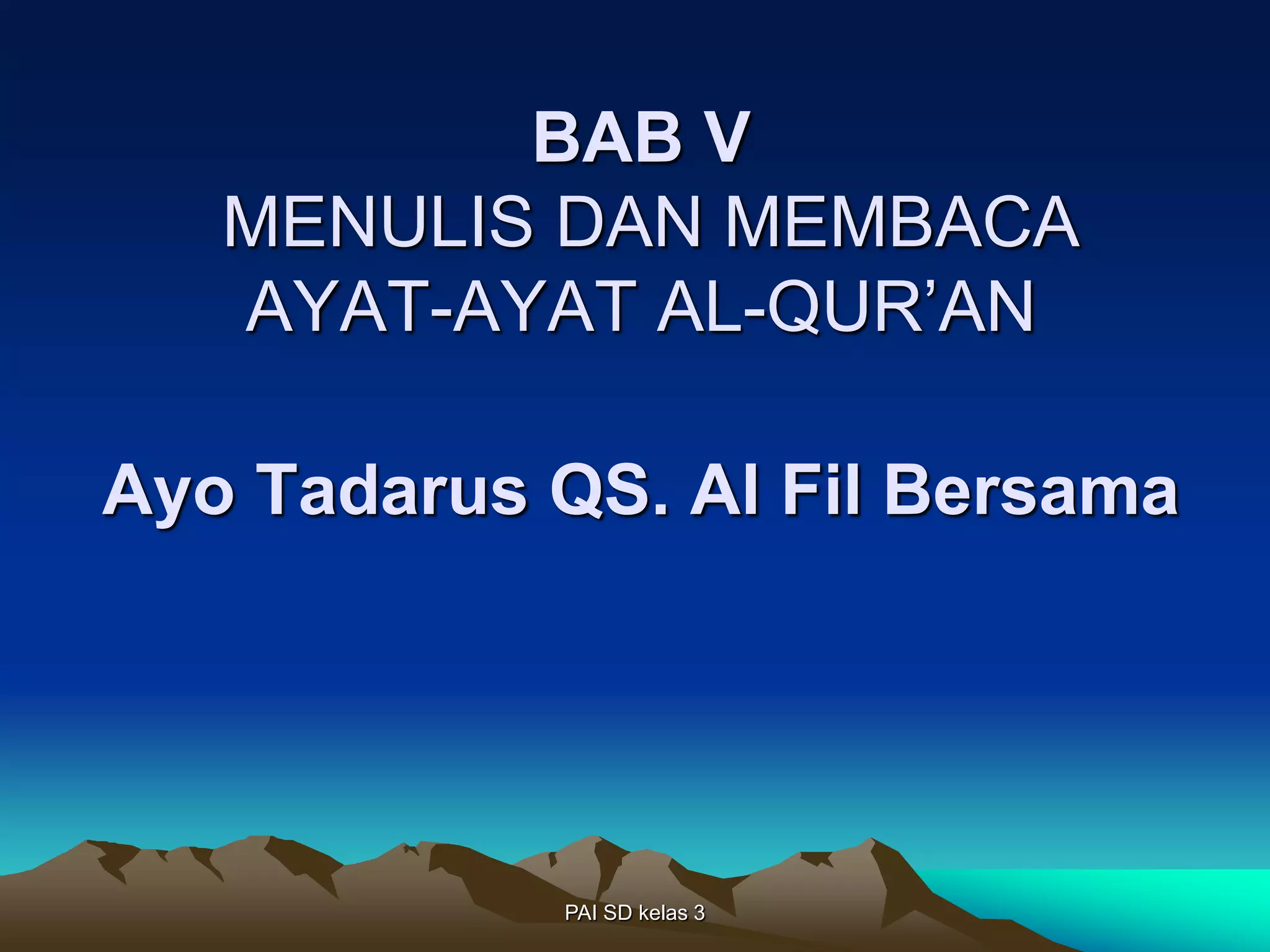 POWER POINT KLS 3 PAI SD ISLAM SMESTER 2 (DUA).ppt