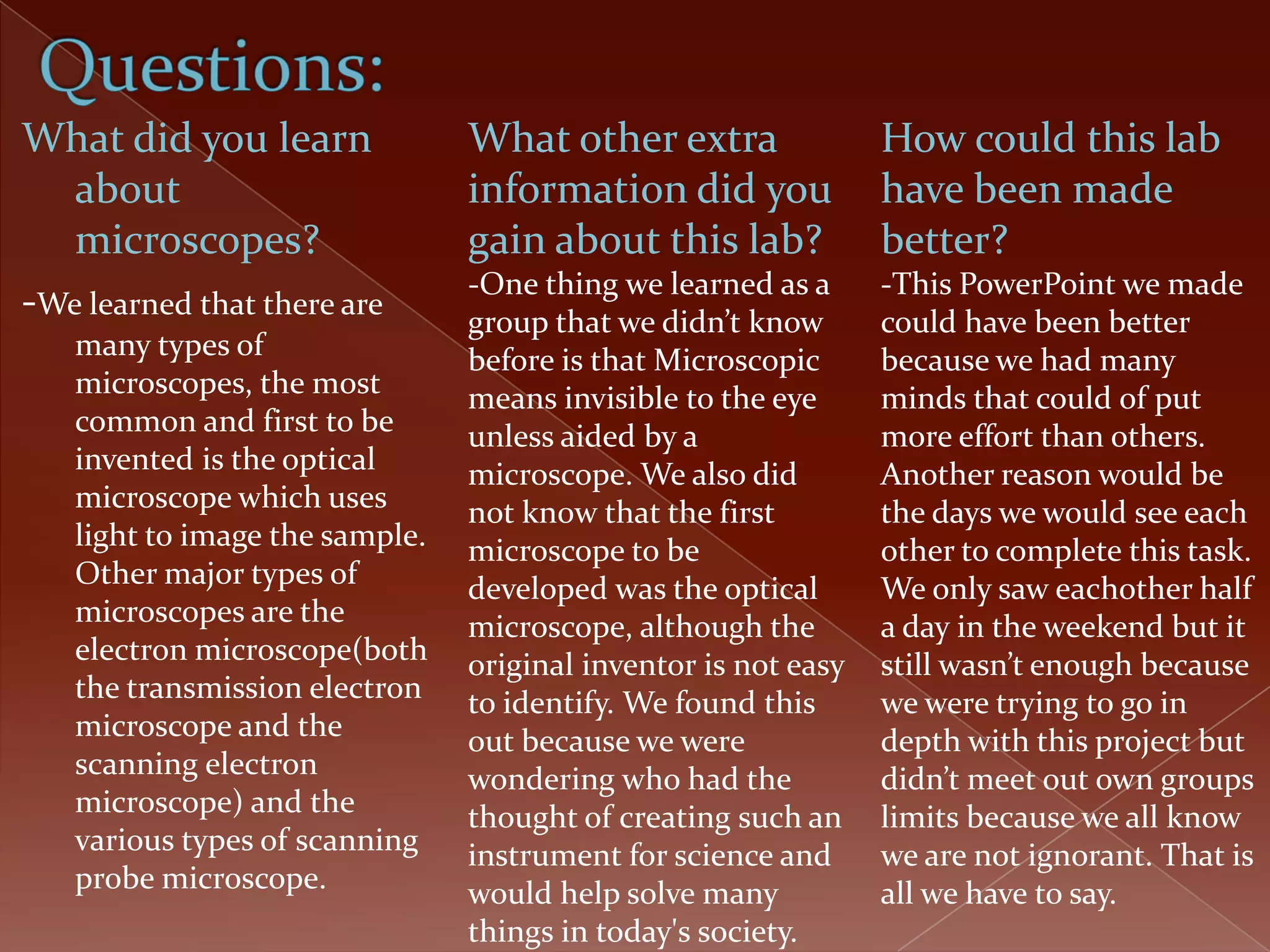 Power point lab | PPTX | Photography | Arts and Crafts