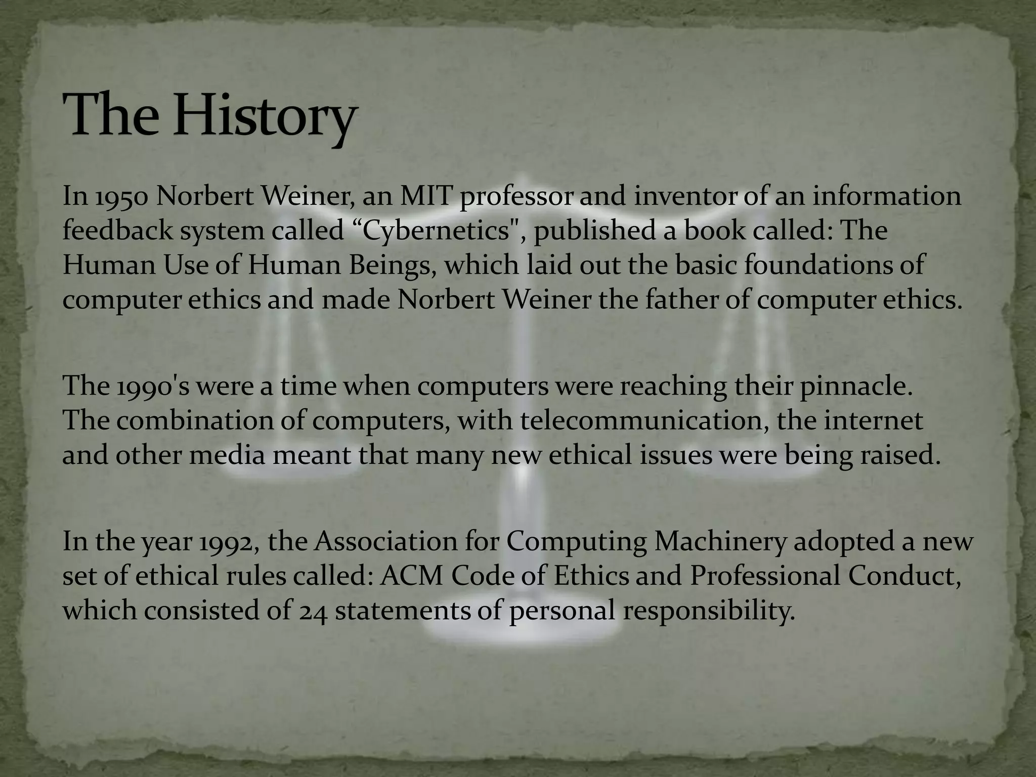 PPT Lab Assignment - Computers - Computer Ethics | PPT