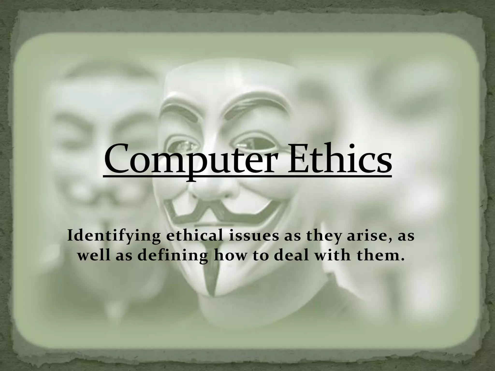PPT Lab Assignment - Computers - Computer Ethics | PPT