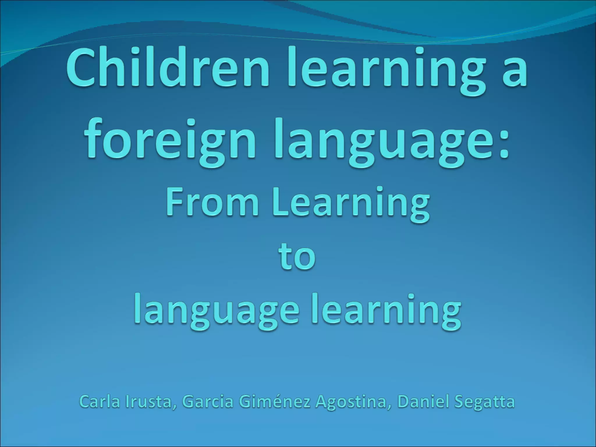 Power point language learning | PPT