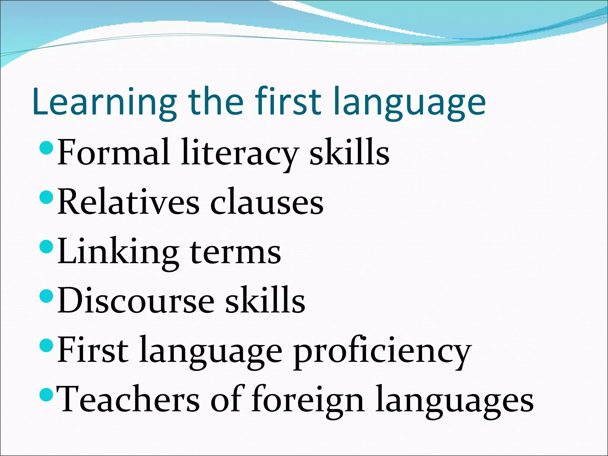 Power point language learning | PPT