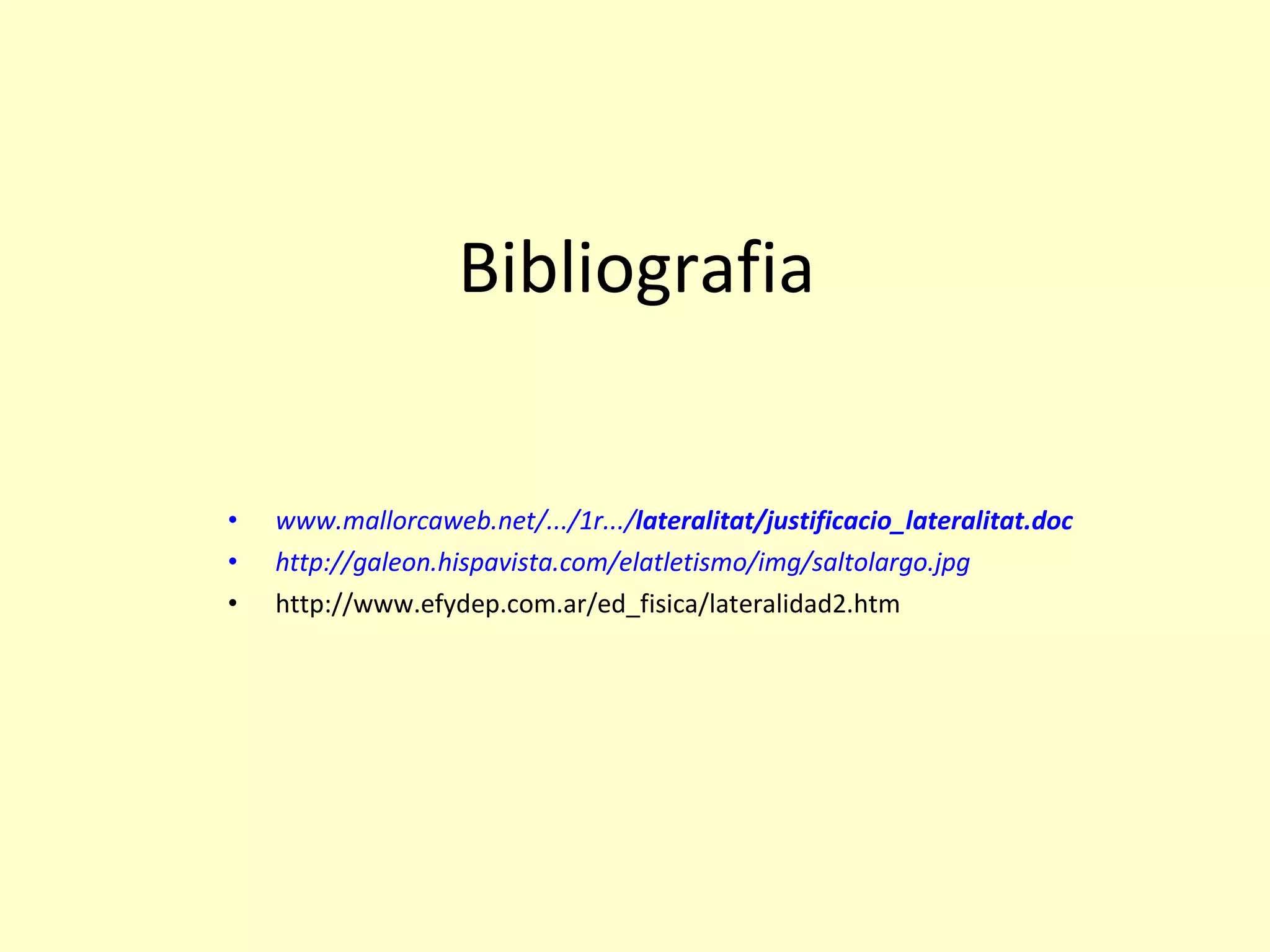 Power Point Lateralitat | PPT