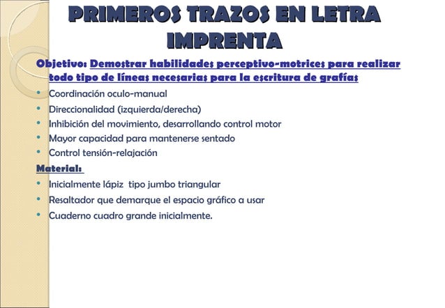 Power point lectura y escritura