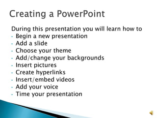 Power Point Lesson | PPSX